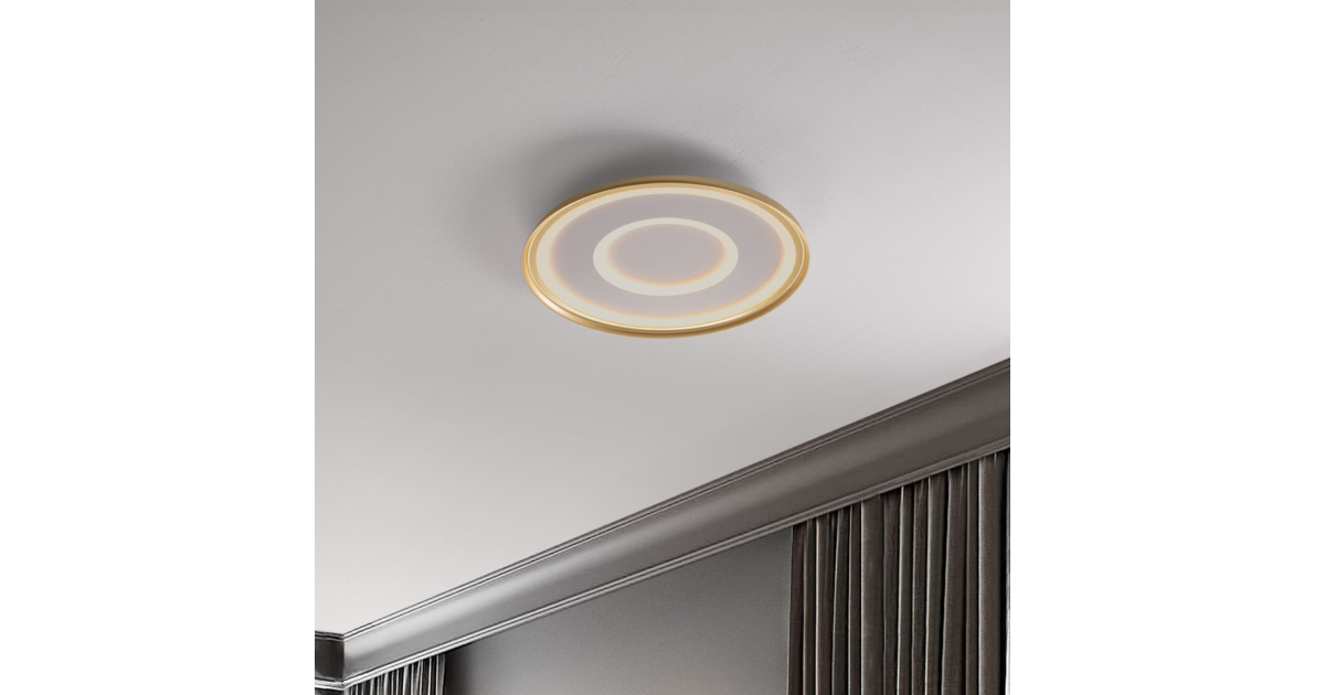 Nova Luce Figin - plafondlamp met afstandsbediening - Ø 50 x 6,5 cm ...