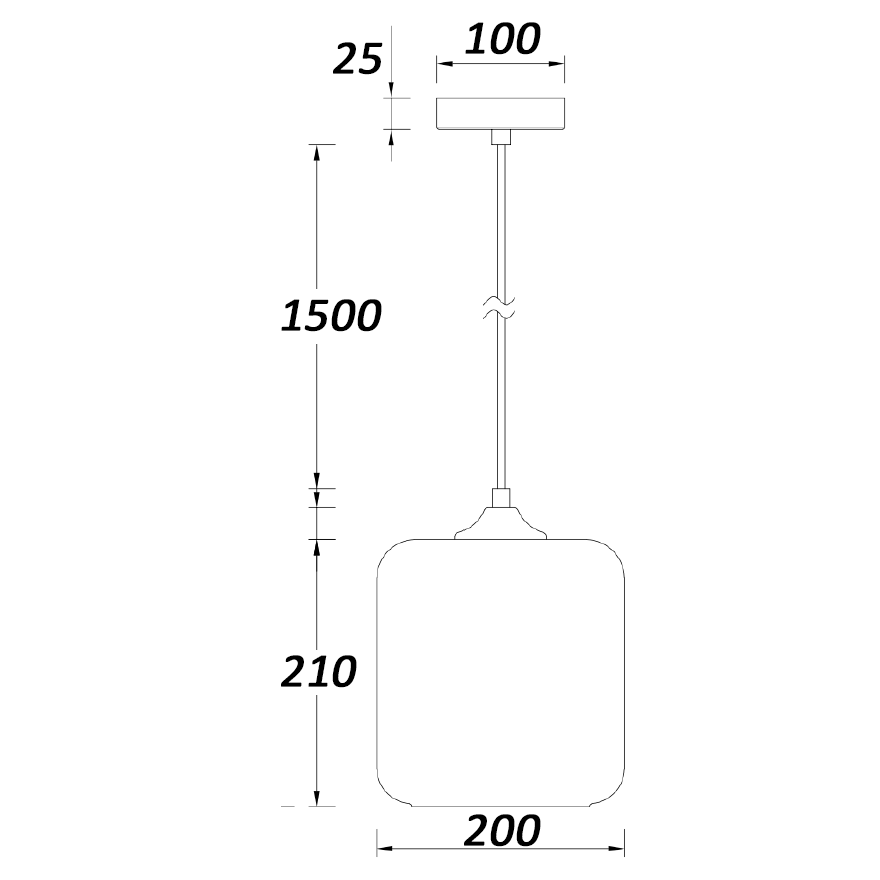 Artdelight Apollo - hanglamp - Ø 20 x 171 cm - titan en goud | Lichtkoning