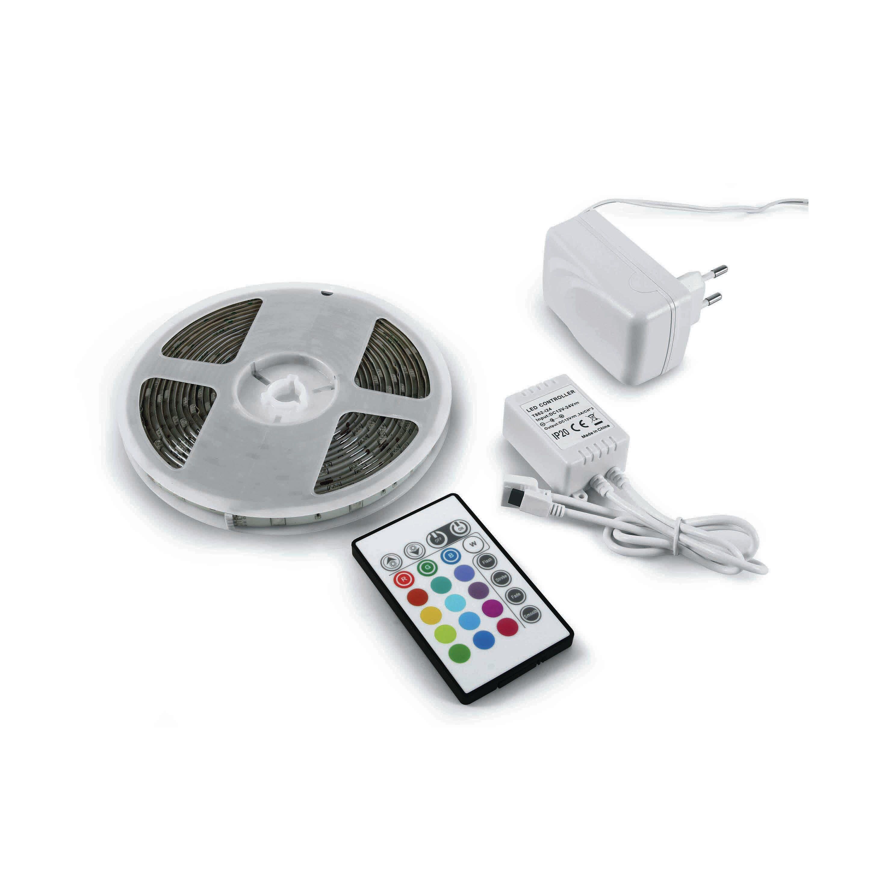 ONE Light RGB Set - 1 cm breed, 500 cm lengte - 230V / 12Vdc - dimbaar ...