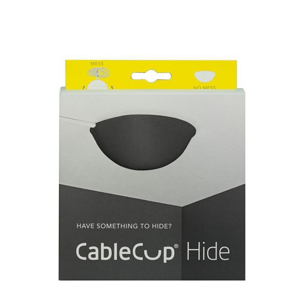 Cable Cup Hide siliconen plafondkap kit - Ø 14,4 cm - zwart | Lichtkoning