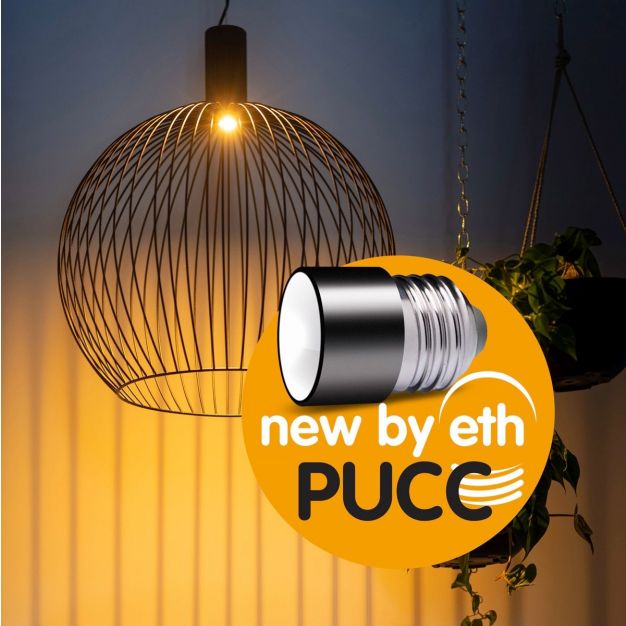 ETH LED Pucc lamp - 4,5 cm - E27 - 3,5W - 3 stappen dimbaar - 2200K ...