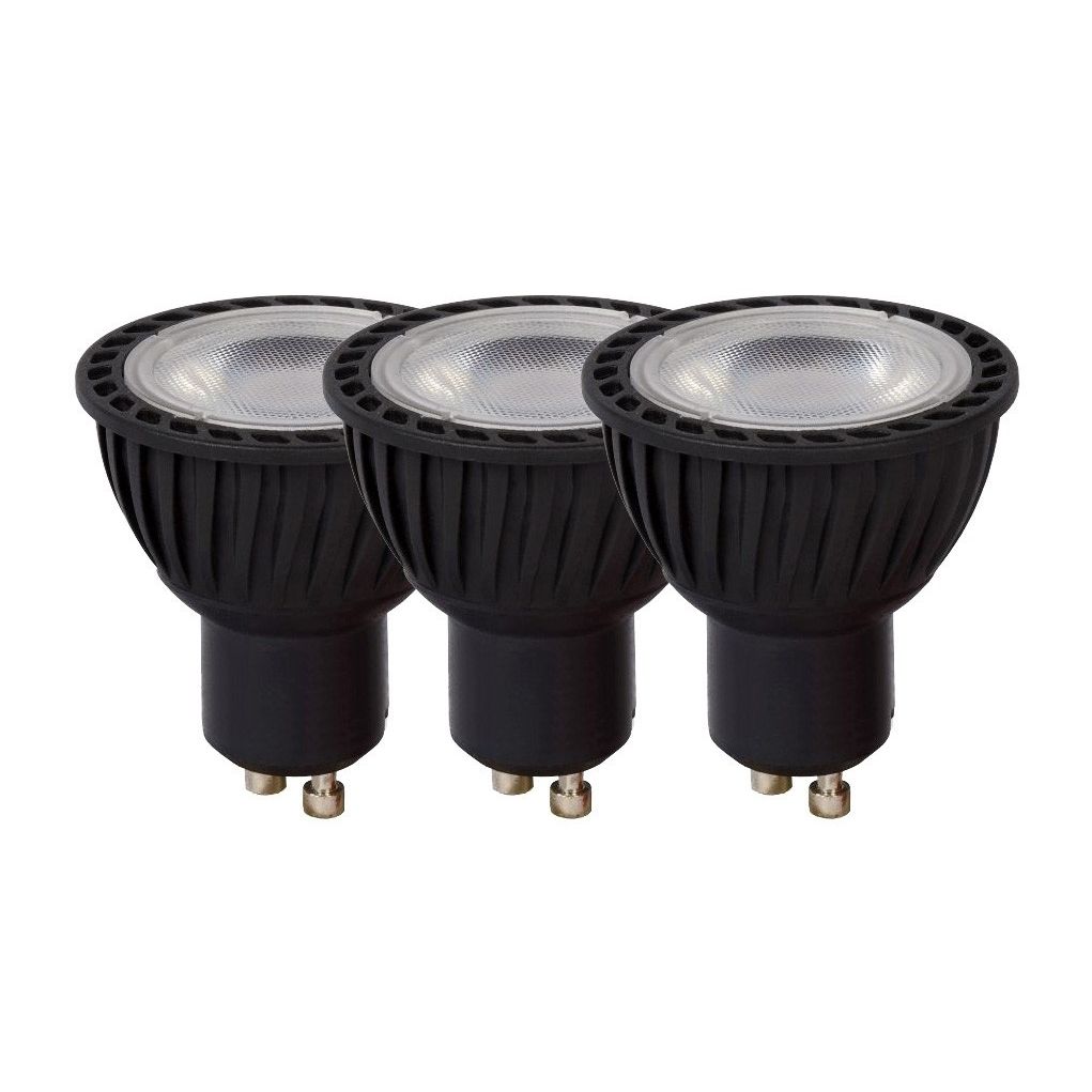 Lucide LED-spots (set van 3) - Ø 5 x 5,3 cm - GU10 - 5W dimbaar - 3000K ...