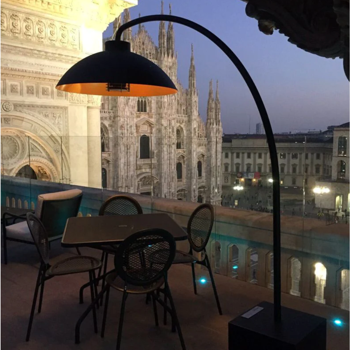 Heatsail Dome - staanlamp met afstandsbediening en verwarmingsfunctie ...