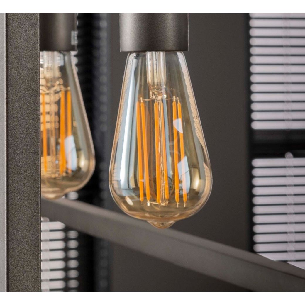 Vico druppel filament LED lamp dimbaar - Ø 6,4 x 14 cm - E27 - 6W ...